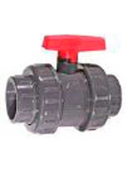 Valvula bola PVC-U rosca H-H 21/2" PN10 CH Export 1120075 (presion)